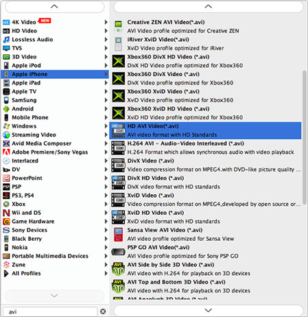 Comment convertir mts en avi